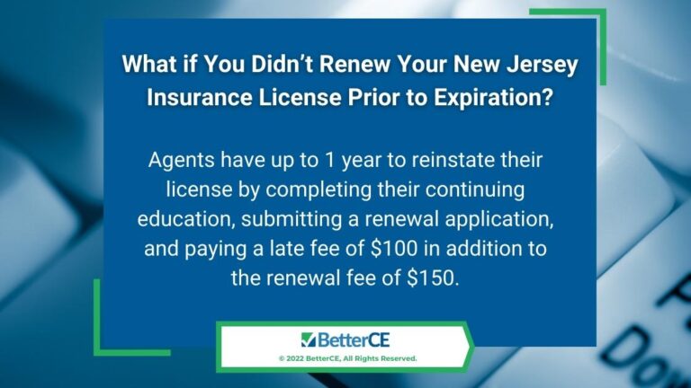 How to Keep Your Insurance License Active in New Jersey - BetterCE