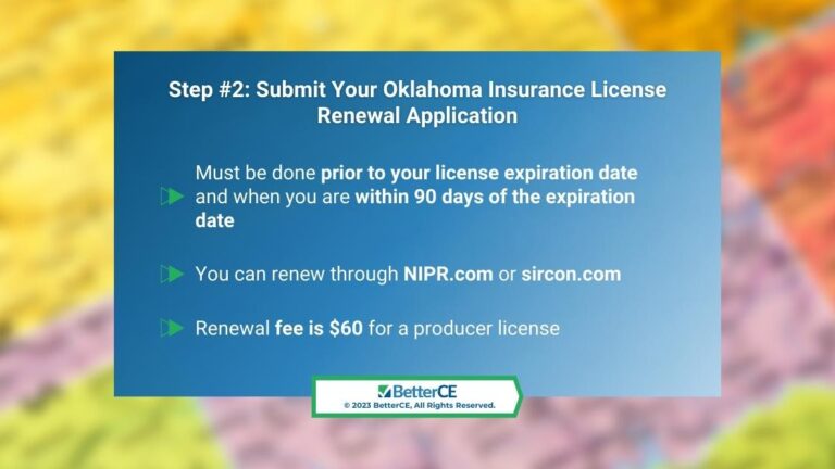 What Are My Oklahoma Insurance License Renewal Requirements? - BetterCE