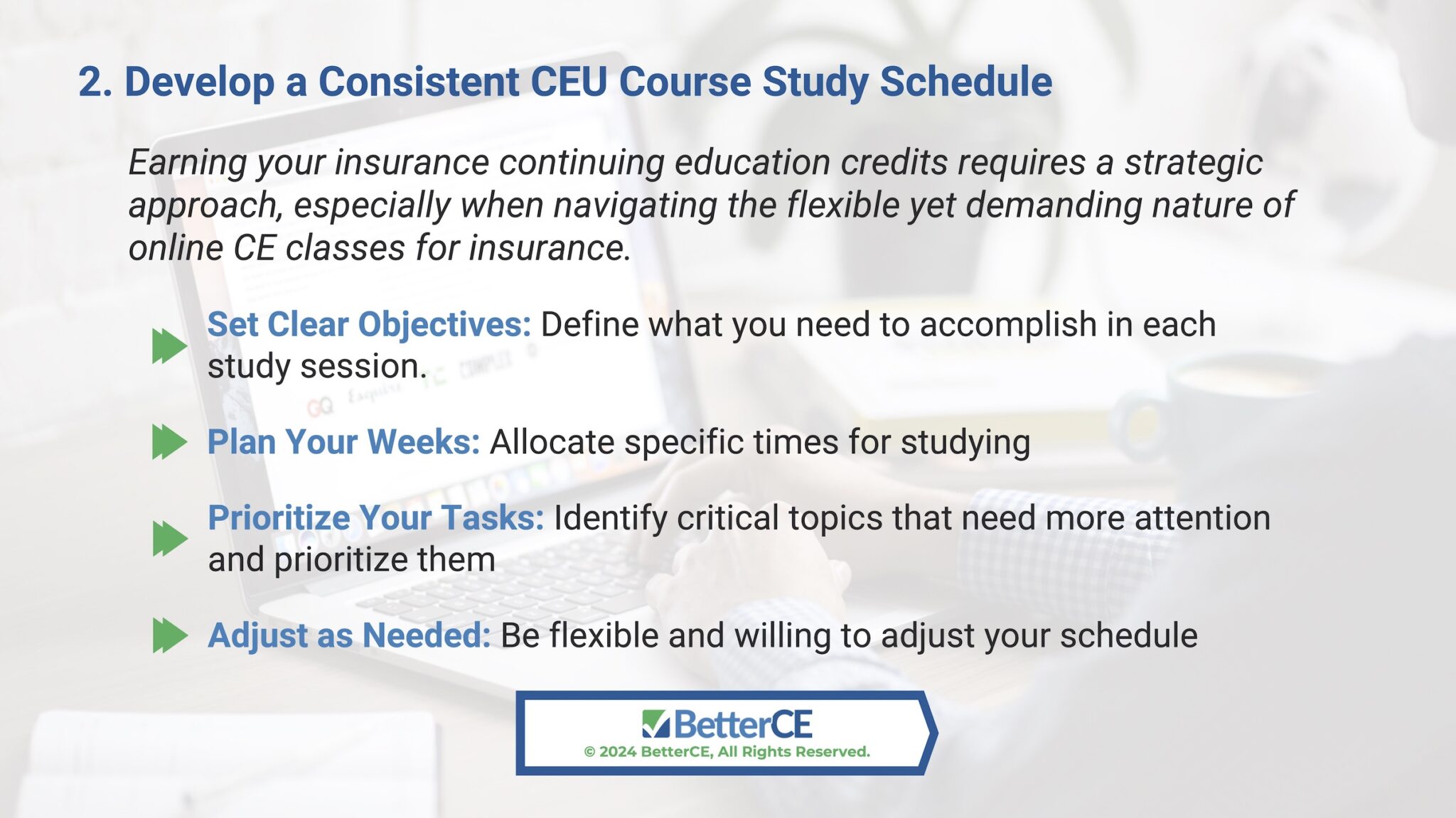 Tips for Successfully Completing Insurance CE Credits - BetterCE