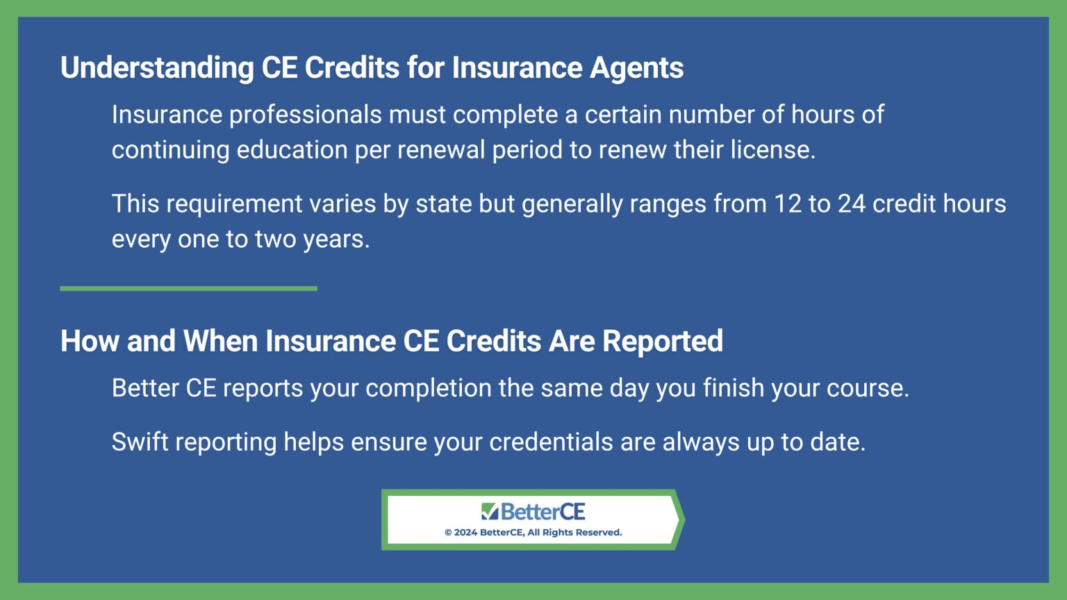 When Are Insurance CE Credits Reported After I Complete Insurance CE?