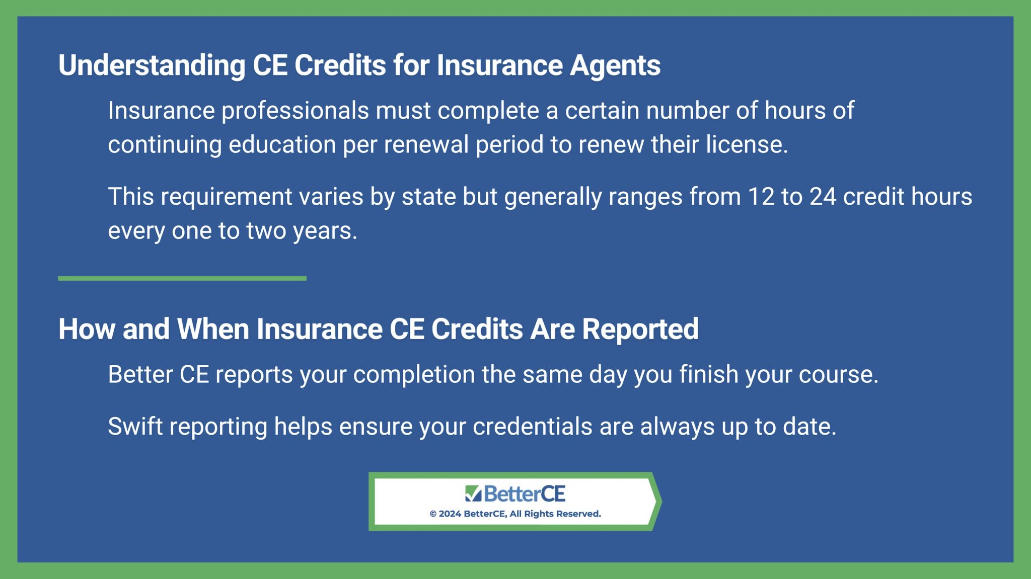 When Are Insurance CE Credits Reported After I Complete Insurance CE?