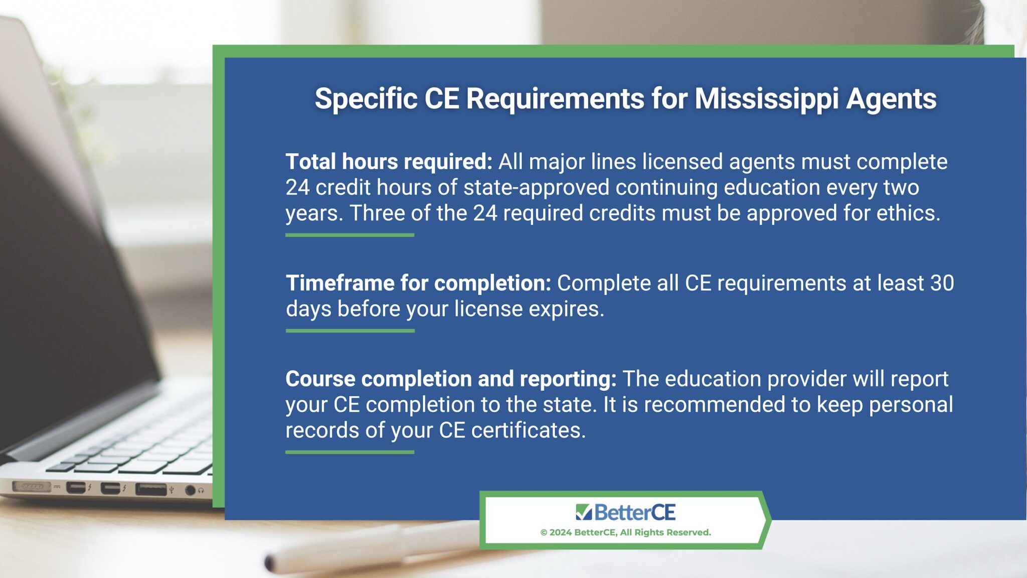 What Are My Mississippi Insurance License Renewal Requirements? - BetterCE